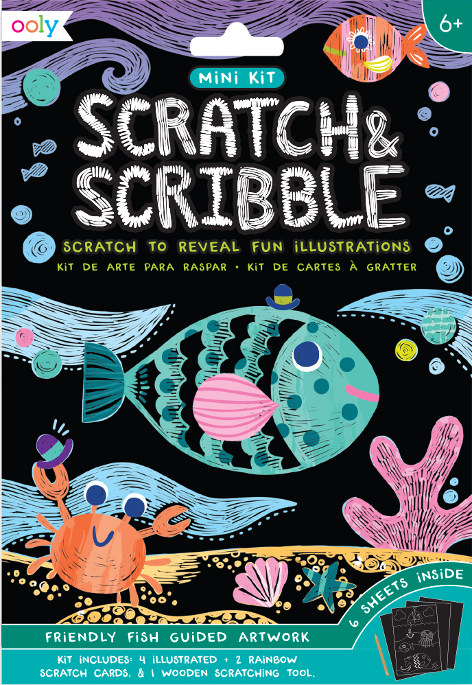 Mini Scratch Scribble Fish – The Children's Gift Shop
