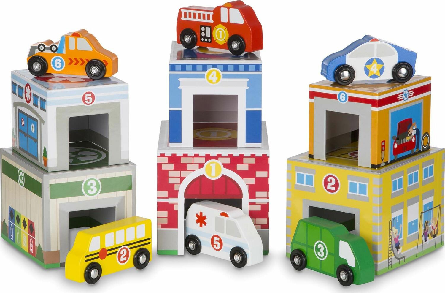Nesting & Sorting Buildings & Vehicles – The Children's Gift Shop