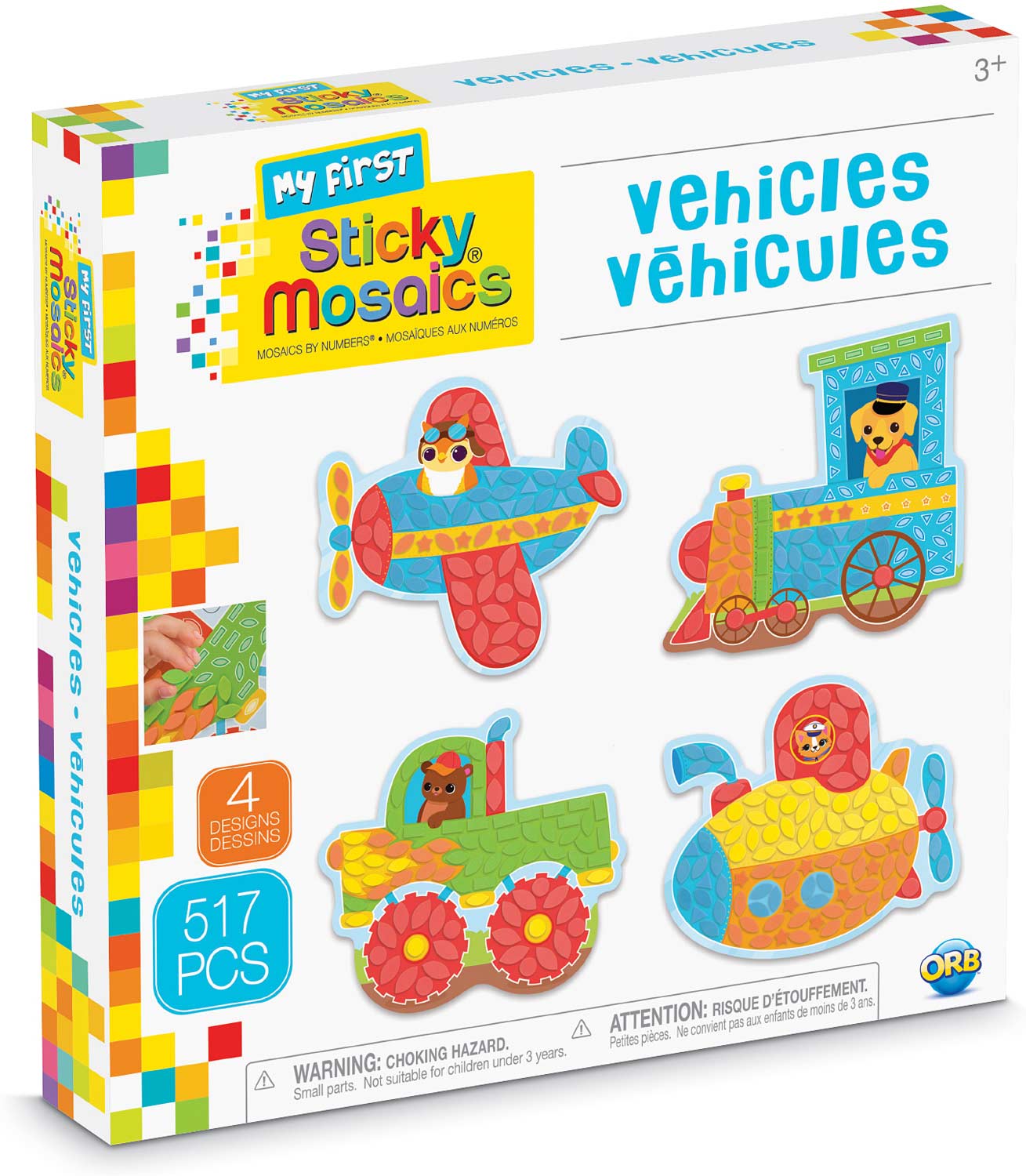 My First Sticky Mosaics Vehicles – The Children's Gift Shop