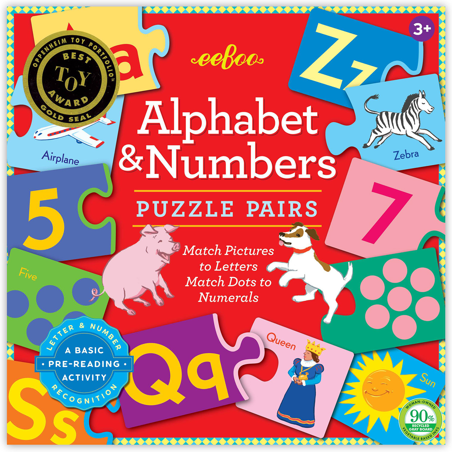 ALPHABET/NUMBERS PUZZLE PAIRS – The Children's Gift Shop