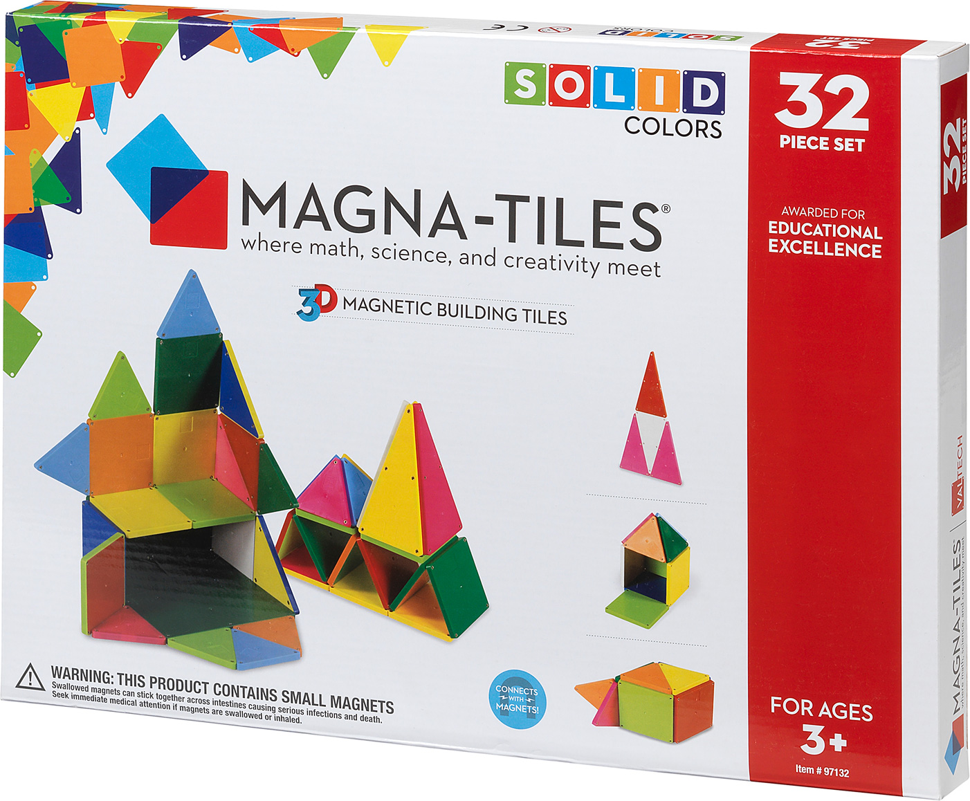 MAGNATILES 32 PC SOLID – The Children's Gift Shop