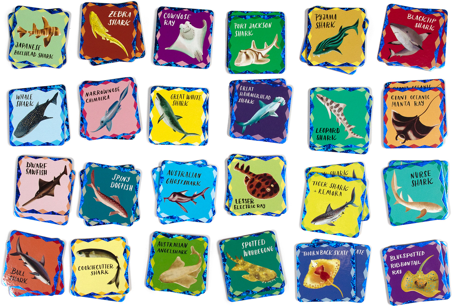 Shiny Sharks & Friends Memory & Matching Game – The Children's Gift Shop