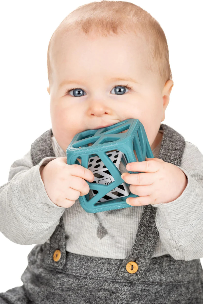 CHEW CUBE-TURQUOISE – The Children's Gift Shop