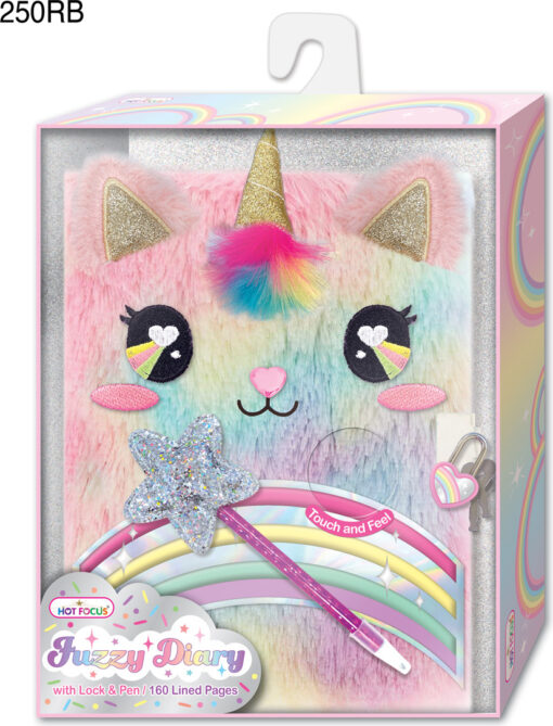 FUZZY RAINBOW DIARY – The Children's Gift Shop